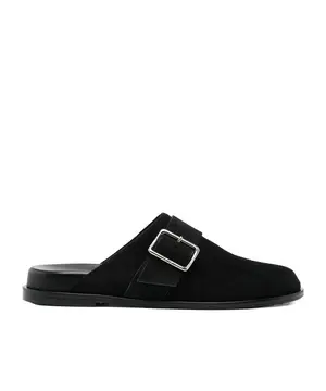 AeydĒ Finja Mules With Decorative Buckle - Black