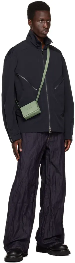 Bottega Veneta Magnetic Buckle Shoulder Bag - Green