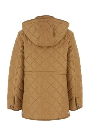 Burberry Diamond-quilted Drawstring Hooded Jacket