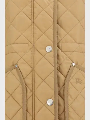 Burberry Diamond-quilted Drawstring Hooded Jacket