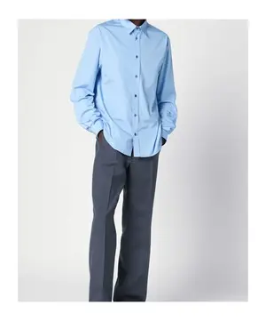Prada Long Sleeved Buttoned Shirt - Blue