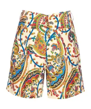 Etro Paisley Printed Shorts