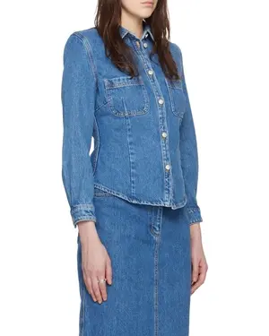 Magda Butrym Long-sleeved Denim Shirt