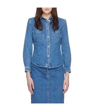 Magda Butrym Long-sleeved Denim Shirt