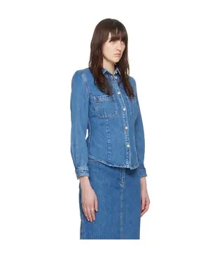 Magda Butrym Long-sleeved Denim Shirt