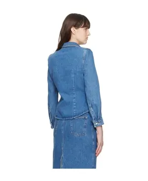Magda Butrym Long-sleeved Denim Shirt
