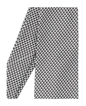 TOM FORD Patterned Jacquard Pointed-tip Tie - Gray