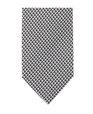 TOM FORD Patterned Jacquard Pointed-tip Tie - Gray