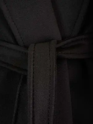 Max Mara Melinda Belted Long-sleeved Coat - Black