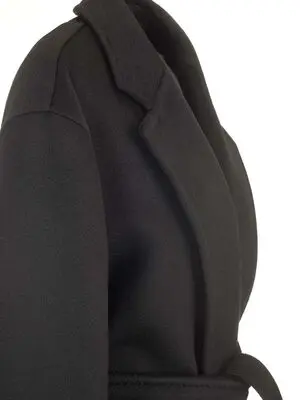Max Mara Melinda Belted Long-sleeved Coat - Black