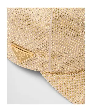 Prada Embellished Baseball Cap - Yellow