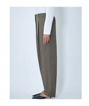 THE ROW Gianni Pleated Wool Grain-de-poudre Trousers - Black