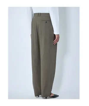 THE ROW Gianni Pleated Wool Grain-de-poudre Trousers - Black