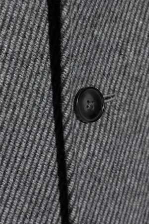 Officine Générale Single-breasted Coat With Adjustable Cuffs - Grey