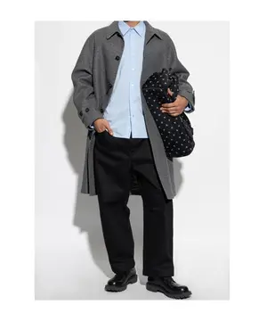 Officine Générale Single-breasted Coat With Adjustable Cuffs - Grey