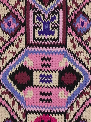Isabel Marant Étoile Sleeveless Round Neck Knit Dress With Fringe