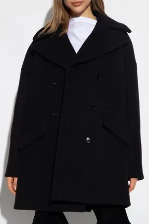 Alaïa Double-breasted Straight Hem Caban Coat