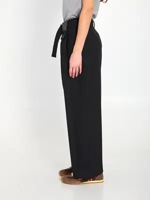 Loewe Logo Patch Pleated Trousers