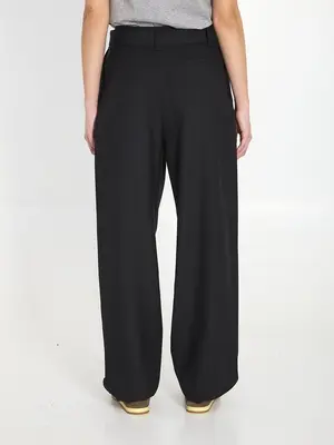 Loewe Logo Patch Pleated Trousers