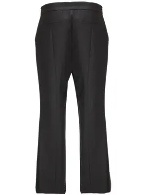 Gucci Logo Embroidered Bootcut Trousers