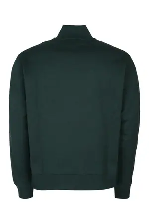 Dior Half Zip Sweatshirt With Embroidered Logo - Green