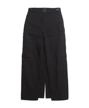 Balenciaga Apron Cargo Pants Skirt - Black