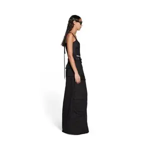Balenciaga Apron Cargo Pants Skirt - Black