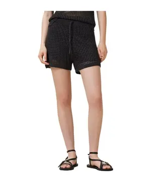 ALLSAINTS Paloma Drawstring Knit Shorts - Charcoalgrey