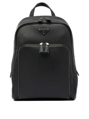 Prada Saffiano Leather Backpack - Black