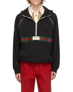 Gucci Cotton Jersey Sweatshirt With Web Detail
