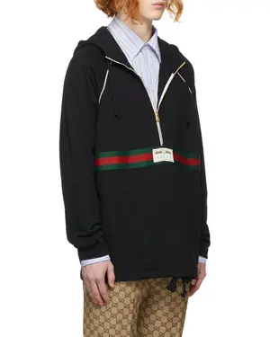 Gucci Cotton Jersey Sweatshirt With Web Detail