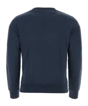 Maison Kitsuné Fox Head Patch Crewneck Sweatshirt - Black