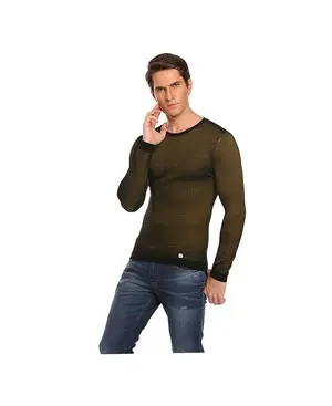 Versace Striped Slim Pullover - Green