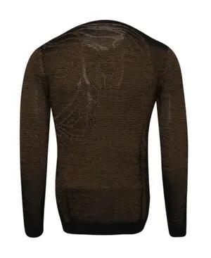 Versace Striped Slim Pullover - Green