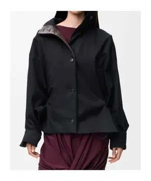 Loewe Hooded Jacket With Leather Accents
