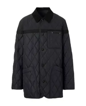Burberry Diamond Quilted Cotton Jacket