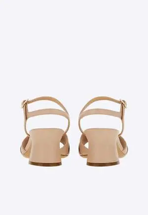 FERRAGAMO Logo Embellished High-heeled Sandals
