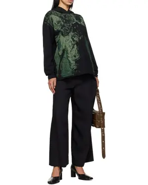 MAISON MARGIELA Pleated Wide-leg Trousers - Black
