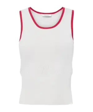 J.W.ANDERSON Contrasting-trim Ribbed Tank Top - No