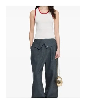 J.W.ANDERSON Contrasting-trim Ribbed Tank Top