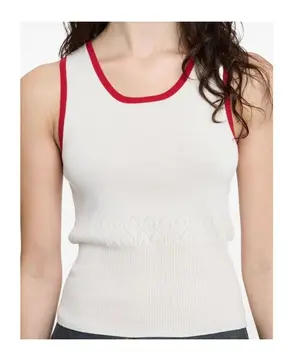 J.W.ANDERSON Contrasting-trim Ribbed Tank Top
