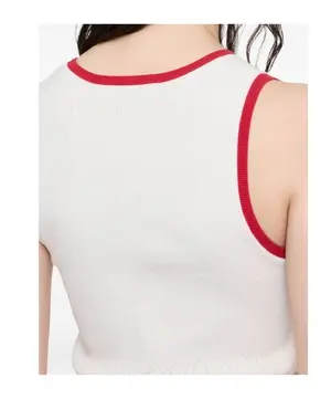 J.W.ANDERSON Contrasting-trim Ribbed Tank Top