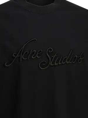 Acne Studios Logo Embroidered T-shirt - No