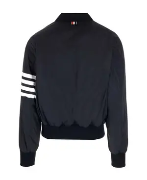 Thom Browne 4-bar Stripe Bomber Jacket - Navy Blue
