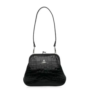 VIVIENNE WESTWOOD Ball Clasp Clutch Bag - Black