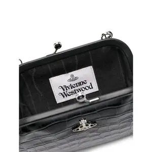 VIVIENNE WESTWOOD Ball Clasp Clutch Bag - Black