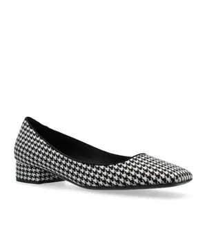Dolce & Gabbana Houndstooth Square-toe Pumps - Black
