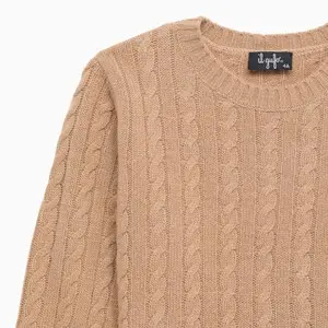 IL GUFO Cable-knit Wool Jumper - Nude