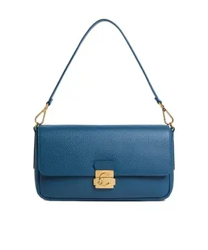 COCCINELLE C-me Lock Large Shoulder Bag - Blue