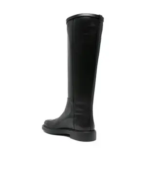 TOD'S Knee High Boots With T Logo Detail